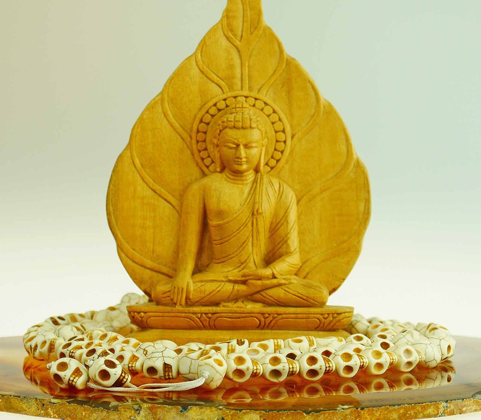 White Skull Chain Steampunk Handmade Earthenware 108 Skulls - Etsy