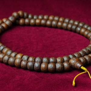 Bodhi Mala Bodhi Tree Seed Mantra Recitation (13 Mm) Nepal Buddhism P04 ...