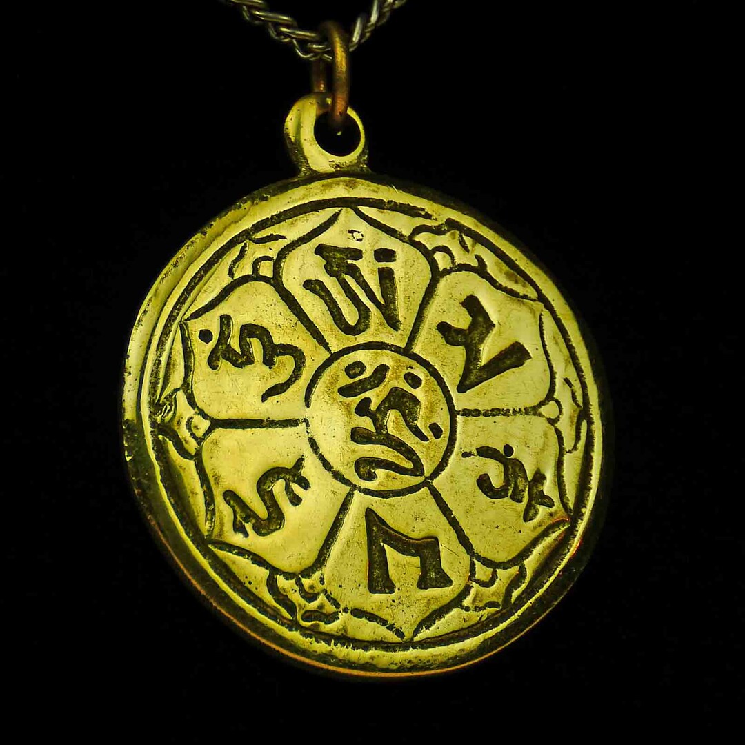 Amulet Talisman Medallion Tibet Jewelry A86 - Etsy
