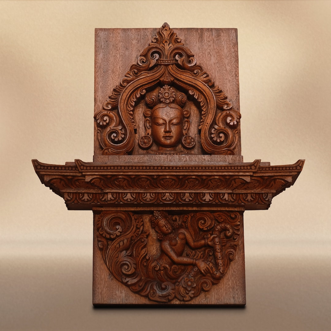 Shiva Buddha Hindu Wood Carving Nepal Temple Art - Etsy
