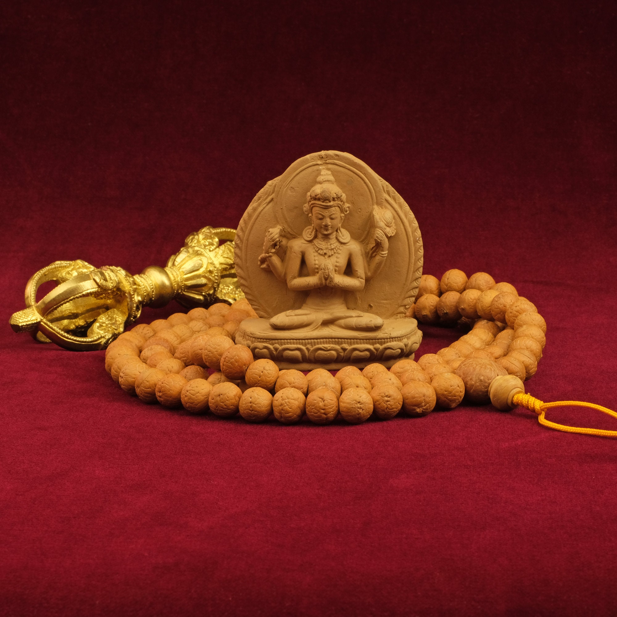 Mala Bodhi chain seeds 108 pearls Brown meditation Buddhism | Etsy