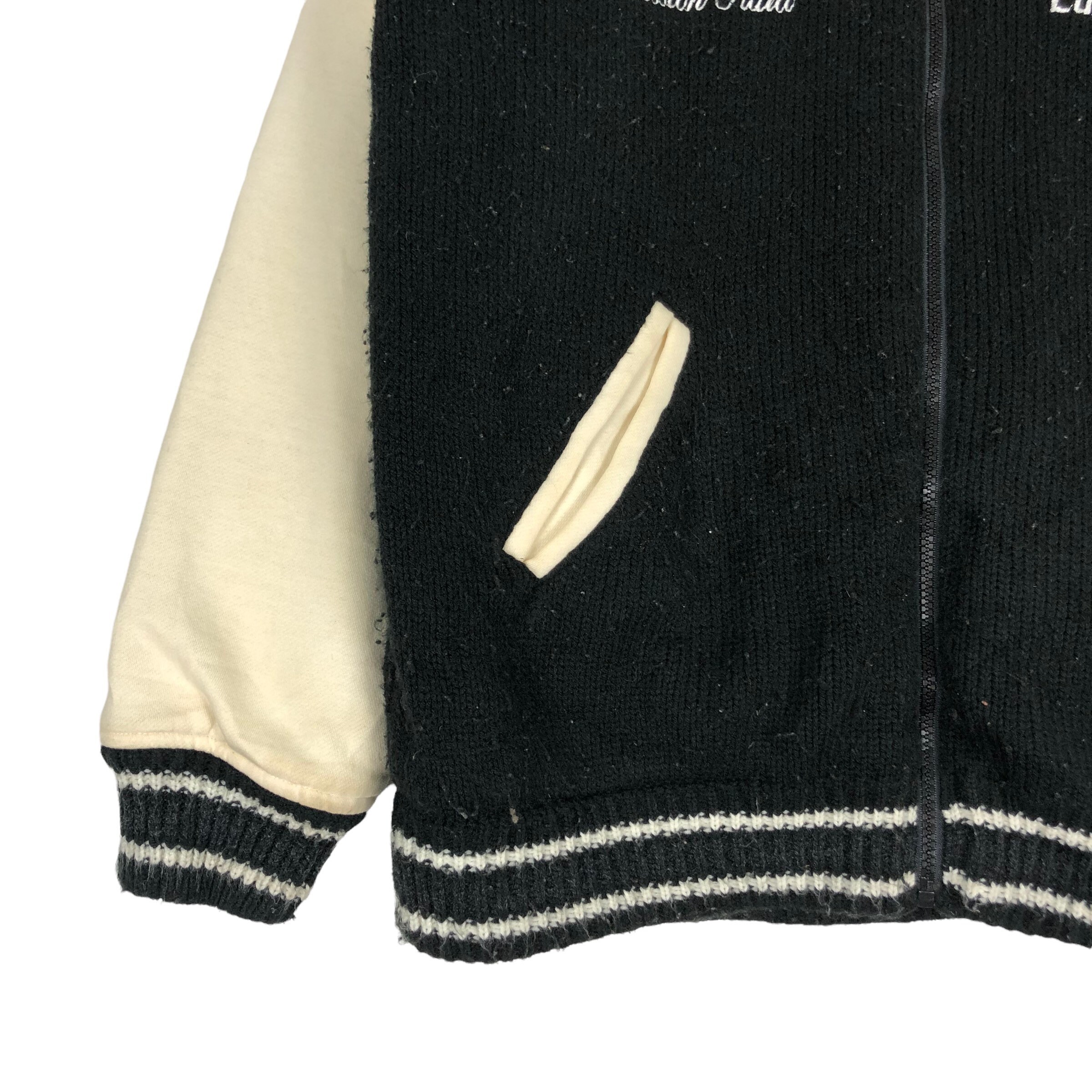 Vintage 76 Lubricant Knit Wool Varsity Jacket High School Vintage 76 Lubricant Knit Wool Varsity Jacket High School