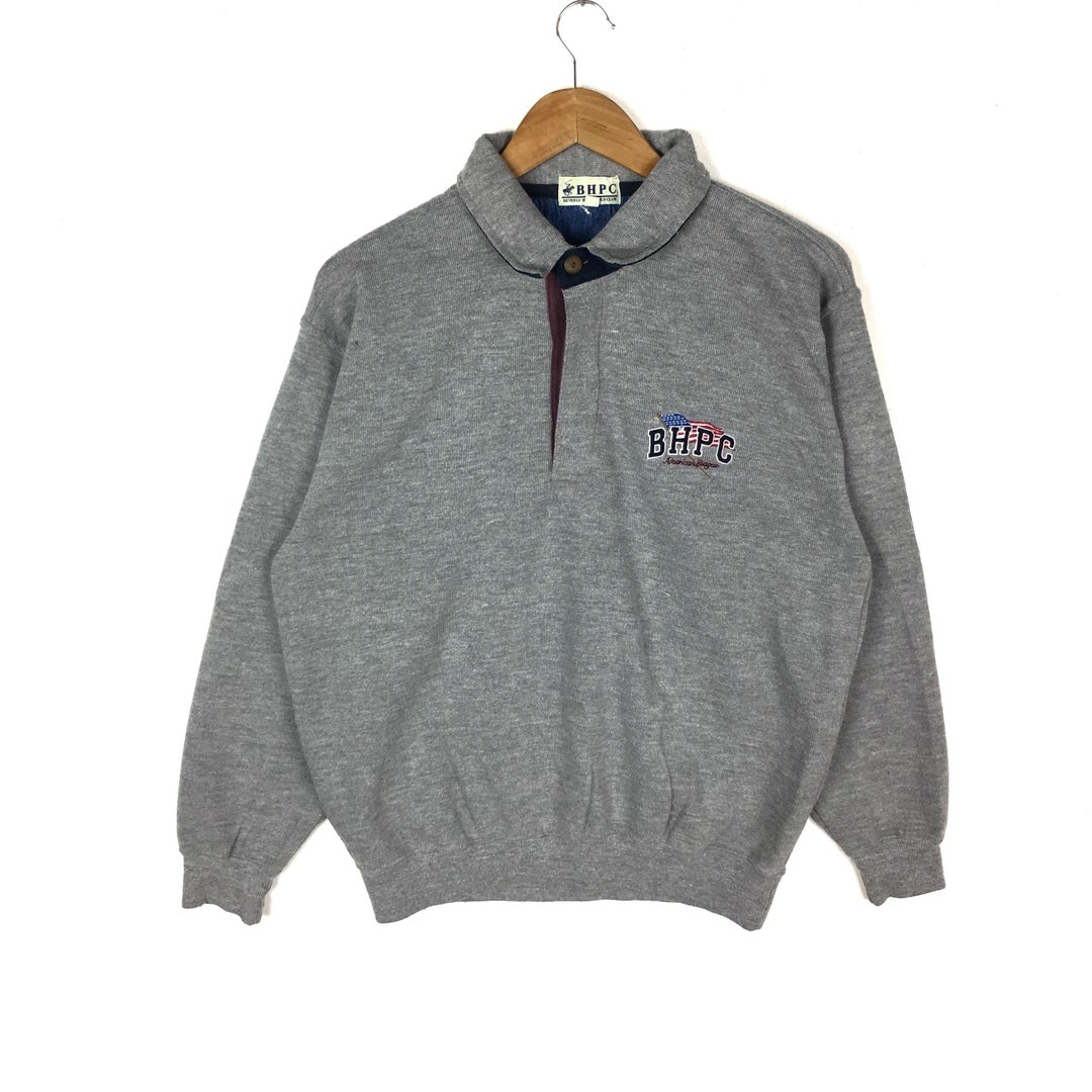 Beverly Hills Polo Club Sweatshirt BHPC Small Logo Grey Colour Pullover ...