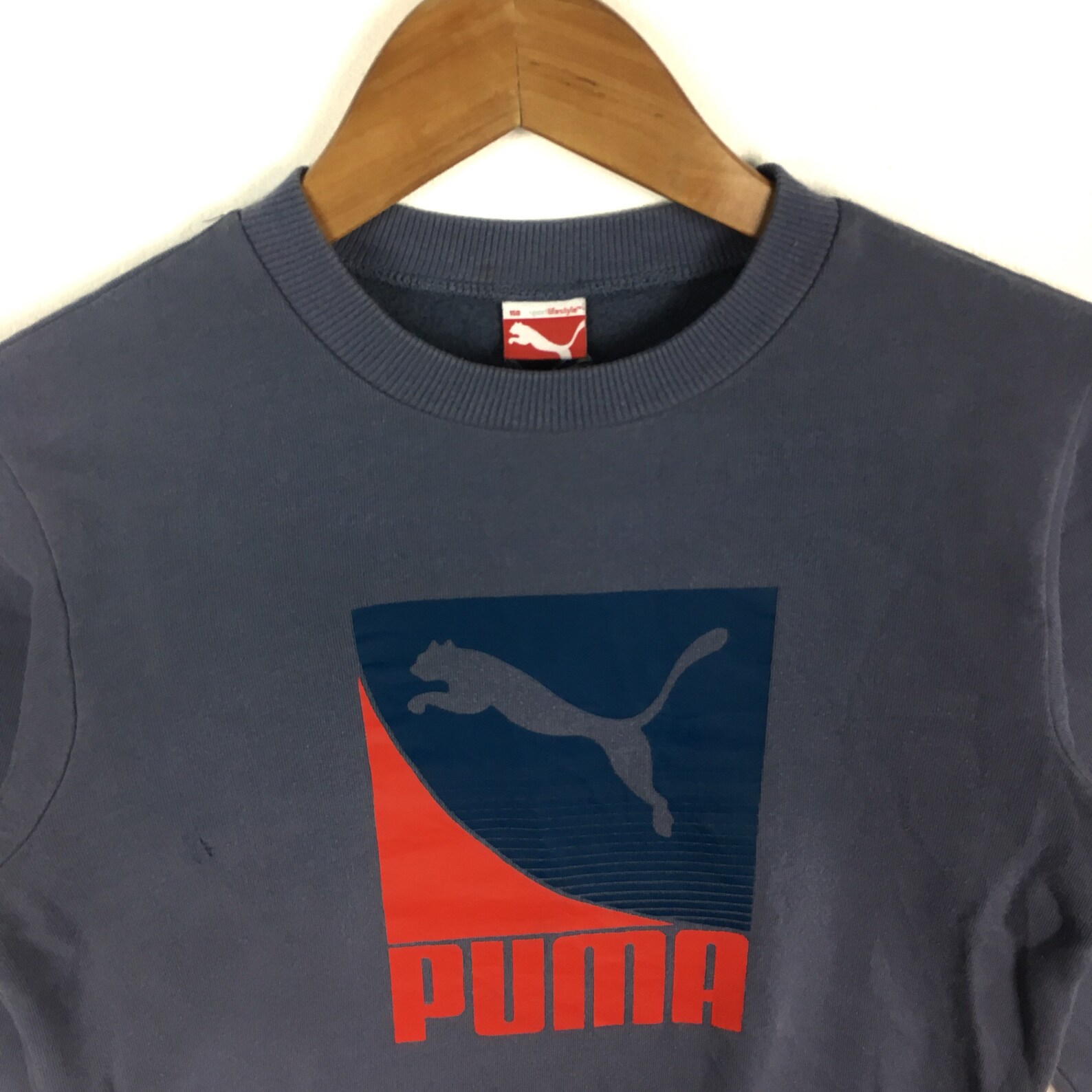 PUMA Sweatshirt Puma Printed Big Logo Pullover Jumper Sportswear Sports ...