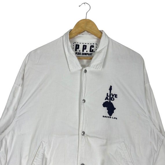 Vintage PPC LIVE AID save life varsity bombet jacket - Gem