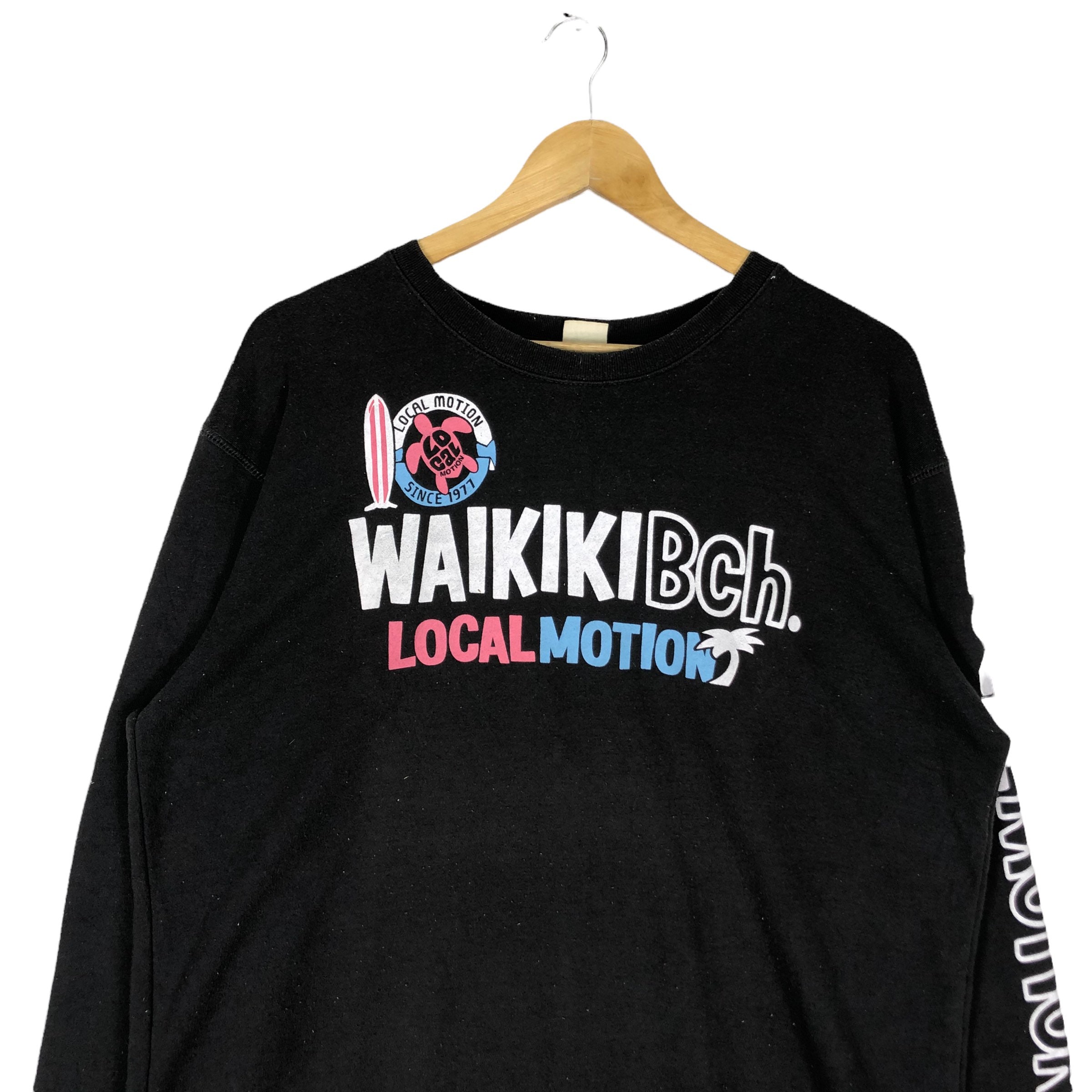 90s Local Motion Hawaiian Surfboards Sweatshirt Crewneck Colour White ...