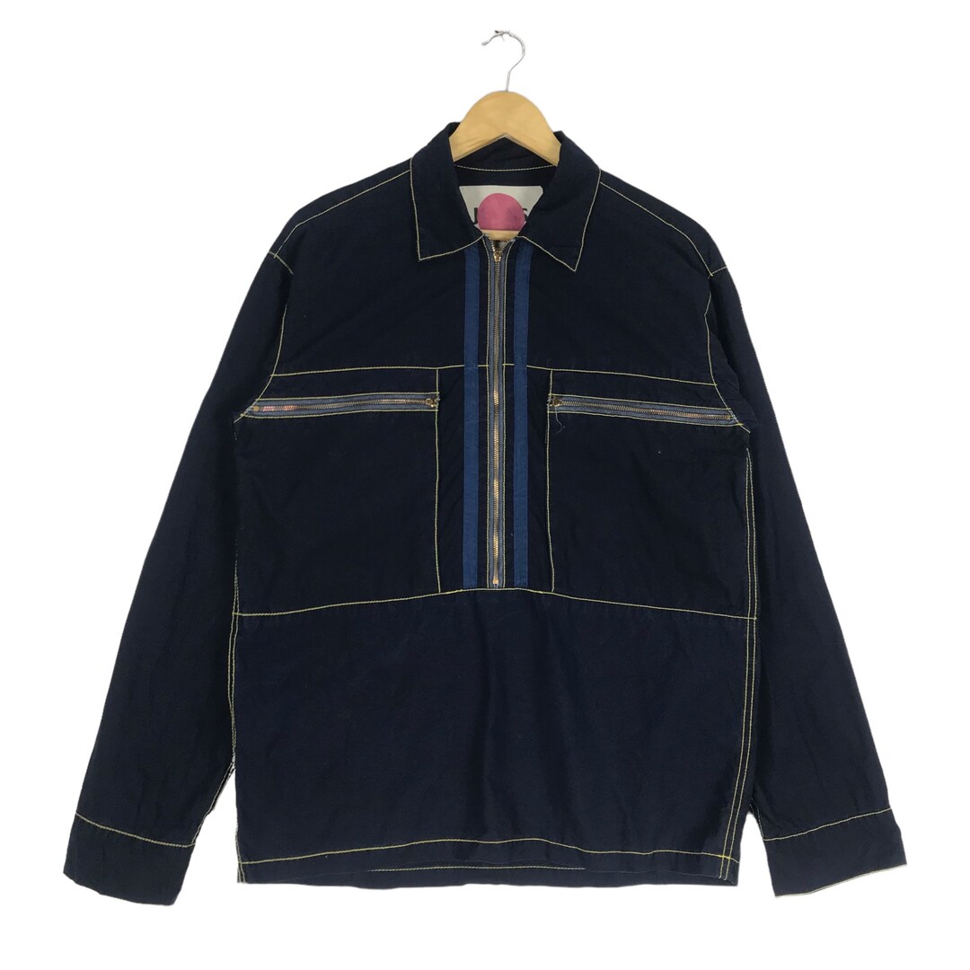Jeans Garments Japan Workwear Anorak Half Zip Jacket - Etsy