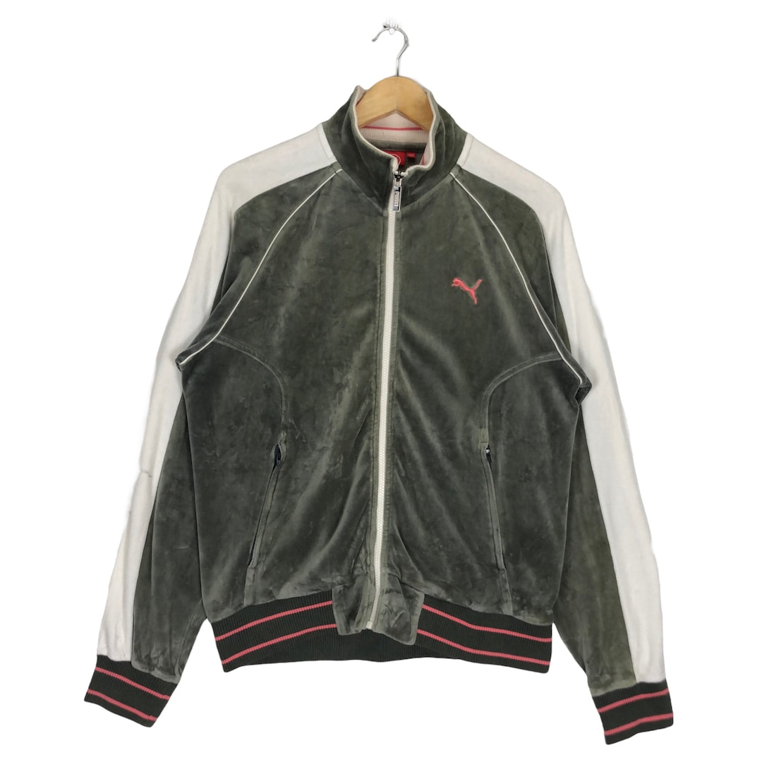 Puma Sportswear Essentials Velvet Fleece Jacket - Etsy
