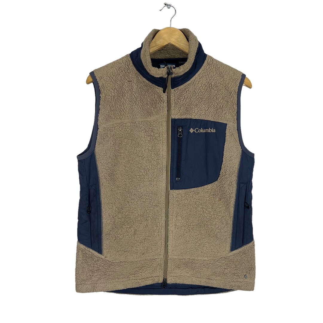 Columbia Vest Fleece Zipper Jacket - Etsy