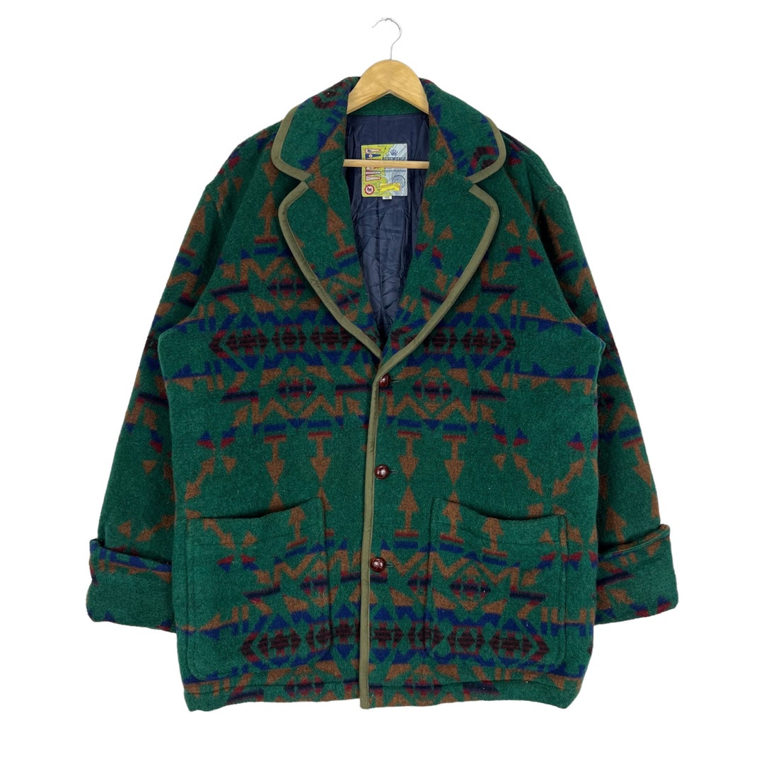Albemarle Native Aztec Button Jacket - Etsy