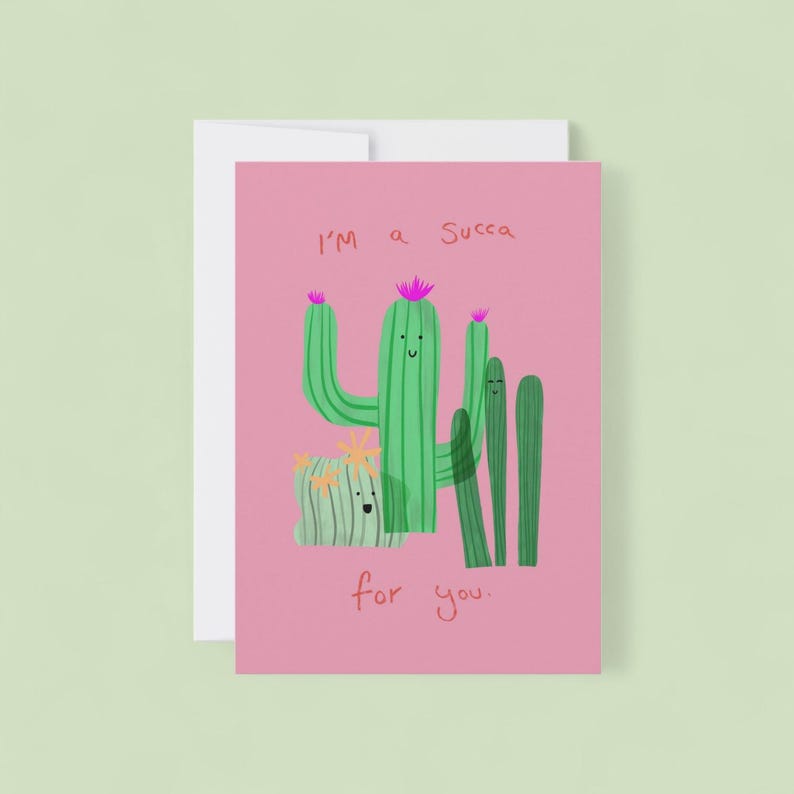 I'm a Succa for You Greeting Card - Etsy