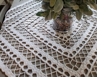 Square Crochet Doily | Etsy