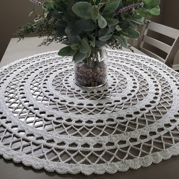 Large Crochet Doily Pattern - Etsy