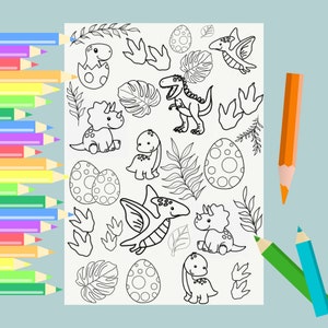 Safari Coloring Pages for Kids, Kids Party Games, Jungle Birthday Favor ...