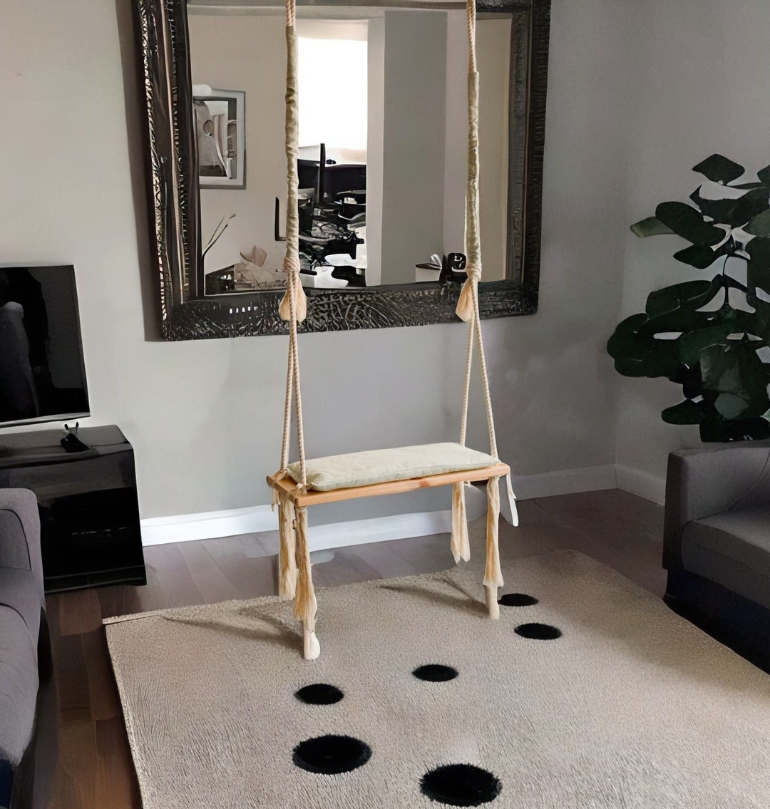 Outdoor Rope Swing ,wooden Swing, Indoor Swing ,toddler Swing , Sensory ...