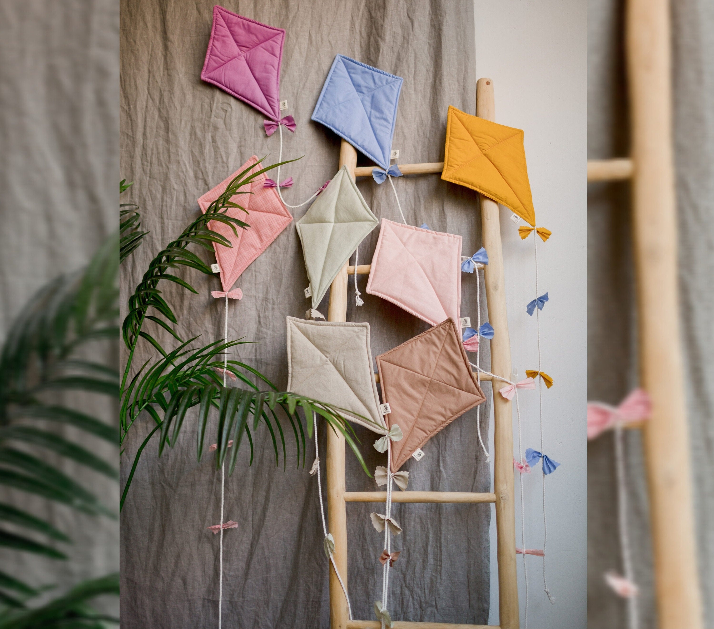 Cotton Fabric Wall Hanging Kite ,kite Nursery Wall Hanging,fabric Kite ...