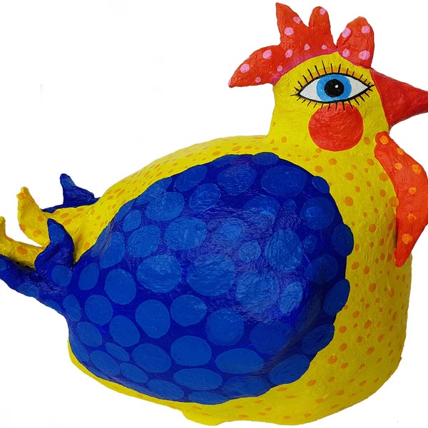 Paper Mache Chickens - Etsy