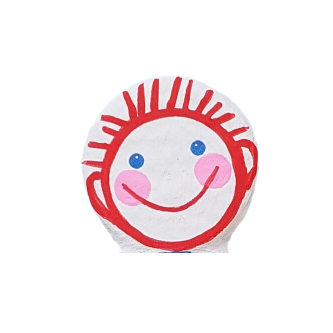 Stick Figure to Stand Up, Papier-mache, H Approx. 14 Cm, Figurine With ...