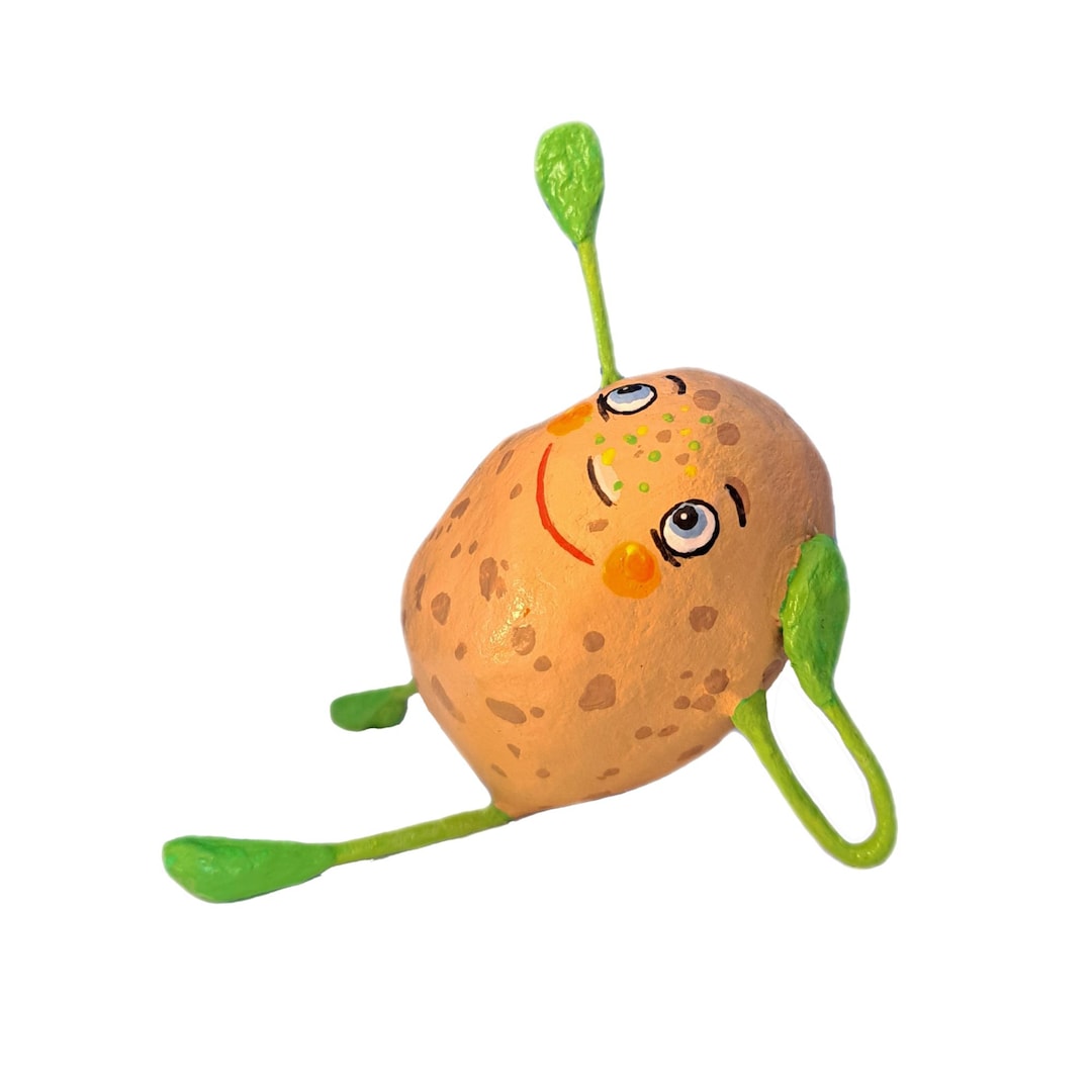 Couch Potato, Potato, Papier-mache, L Approx. 12 Cm, Potato Man Funny ...