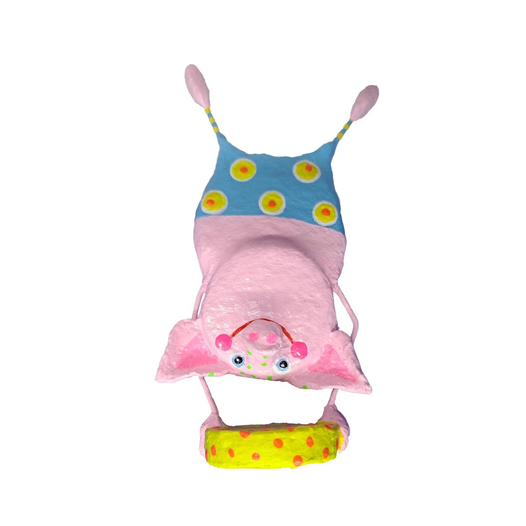 Lucky Pig, H Approx. 14 Cm, Papier-mache, Lucky Charm, Decorative Pig ...