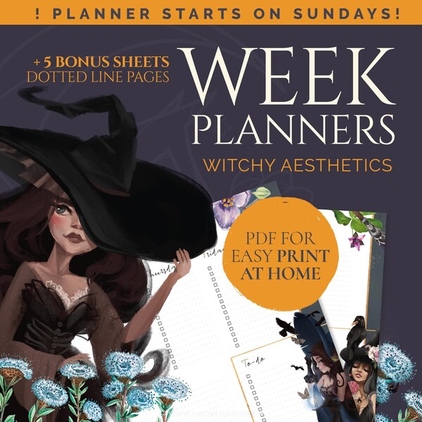 Witch Planner - Etsy