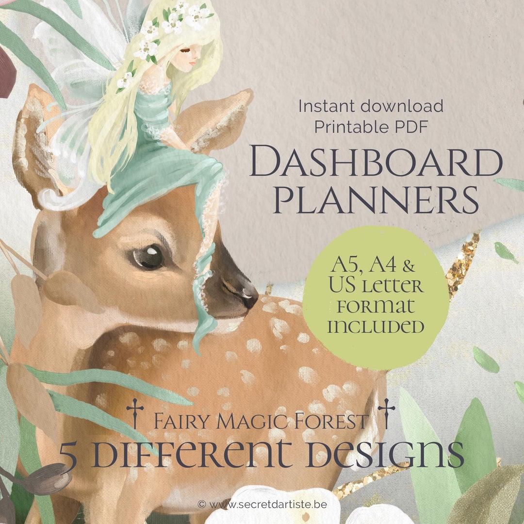 Fairy Planner Printable Dashboard Planner Insert Printable Fairy ...