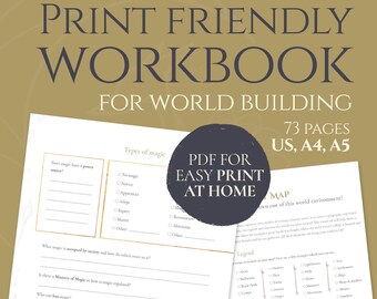 World Building Worksheets - Etsy