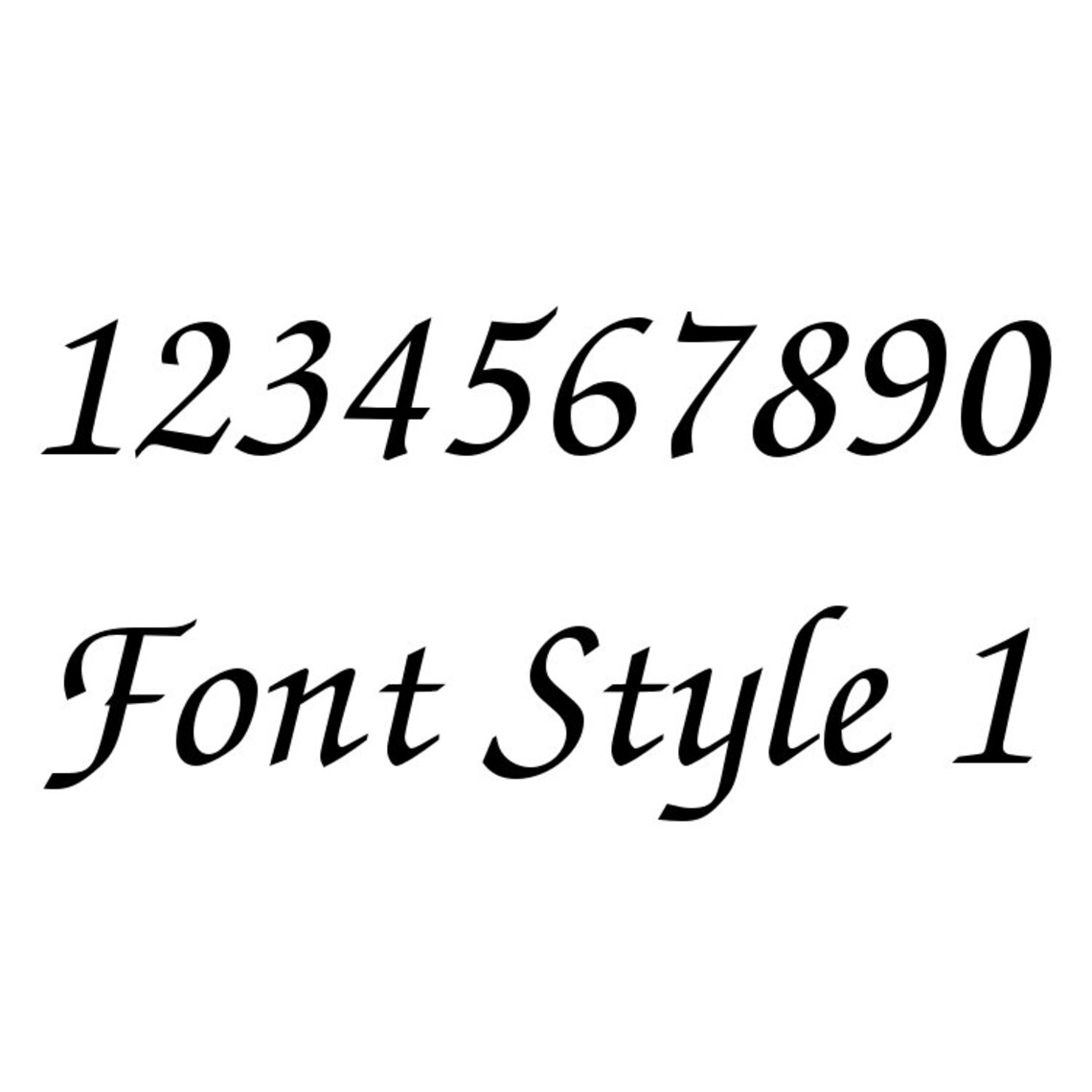 4 X 5 Post Mount Mailbox Door Number Address 3 Fonts to Choose Vinyl ...