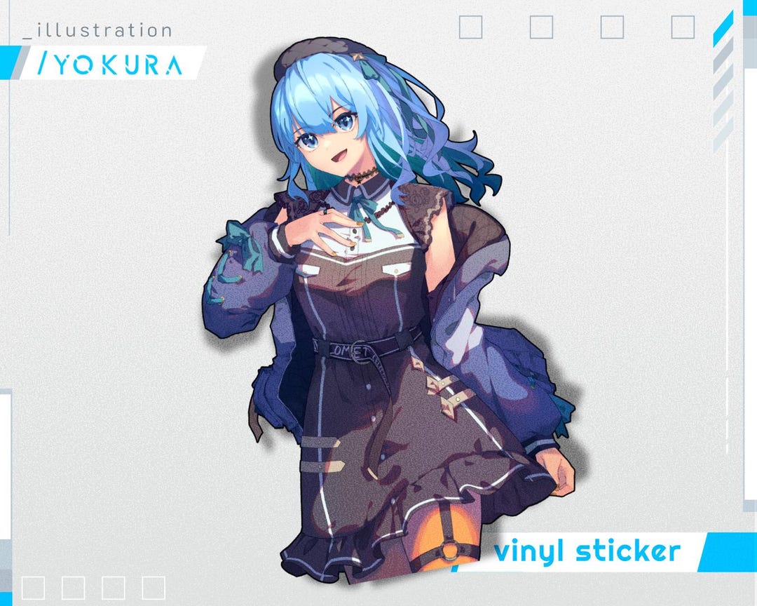 Hololive JP Vtuber Hoshimachi Suisei 6 Vinyl Kiss Cut Sticker Decal - Etsy