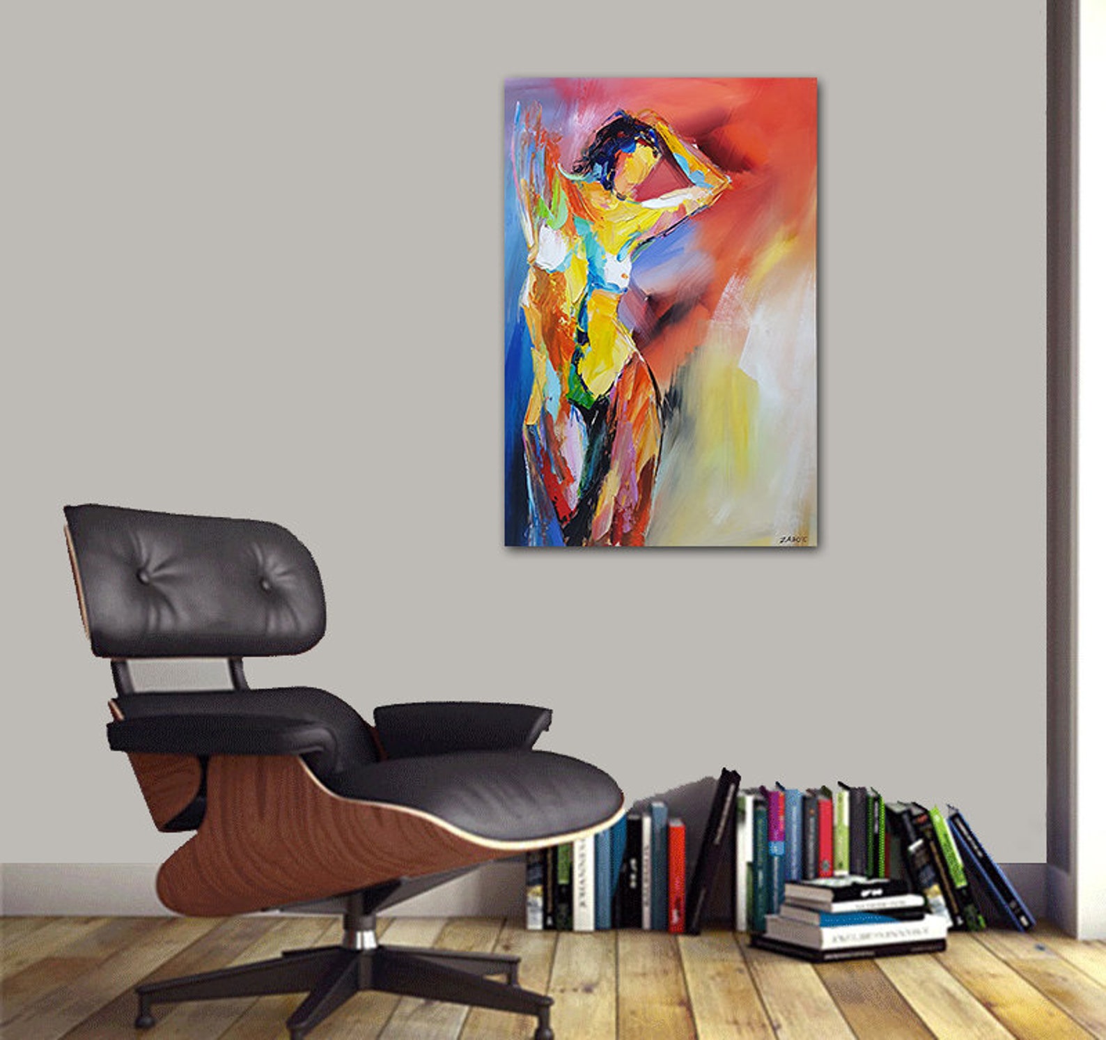 TABLEAU PORTRAIT peinture originale pièce unique tableau | Etsy