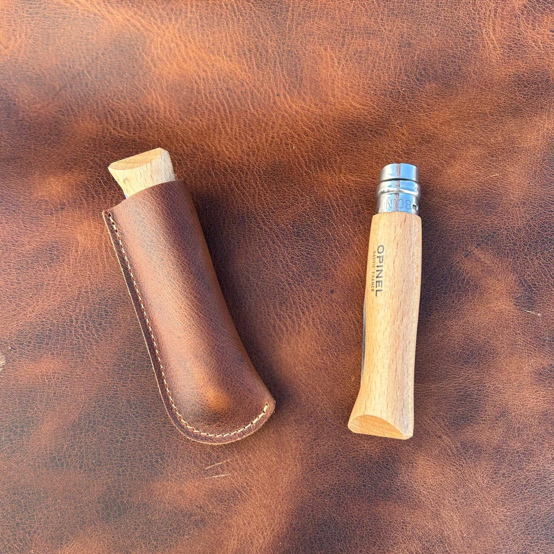 Handmade Leather Knife Sheath for Opinel No. 8 & No. 7 - Etsy