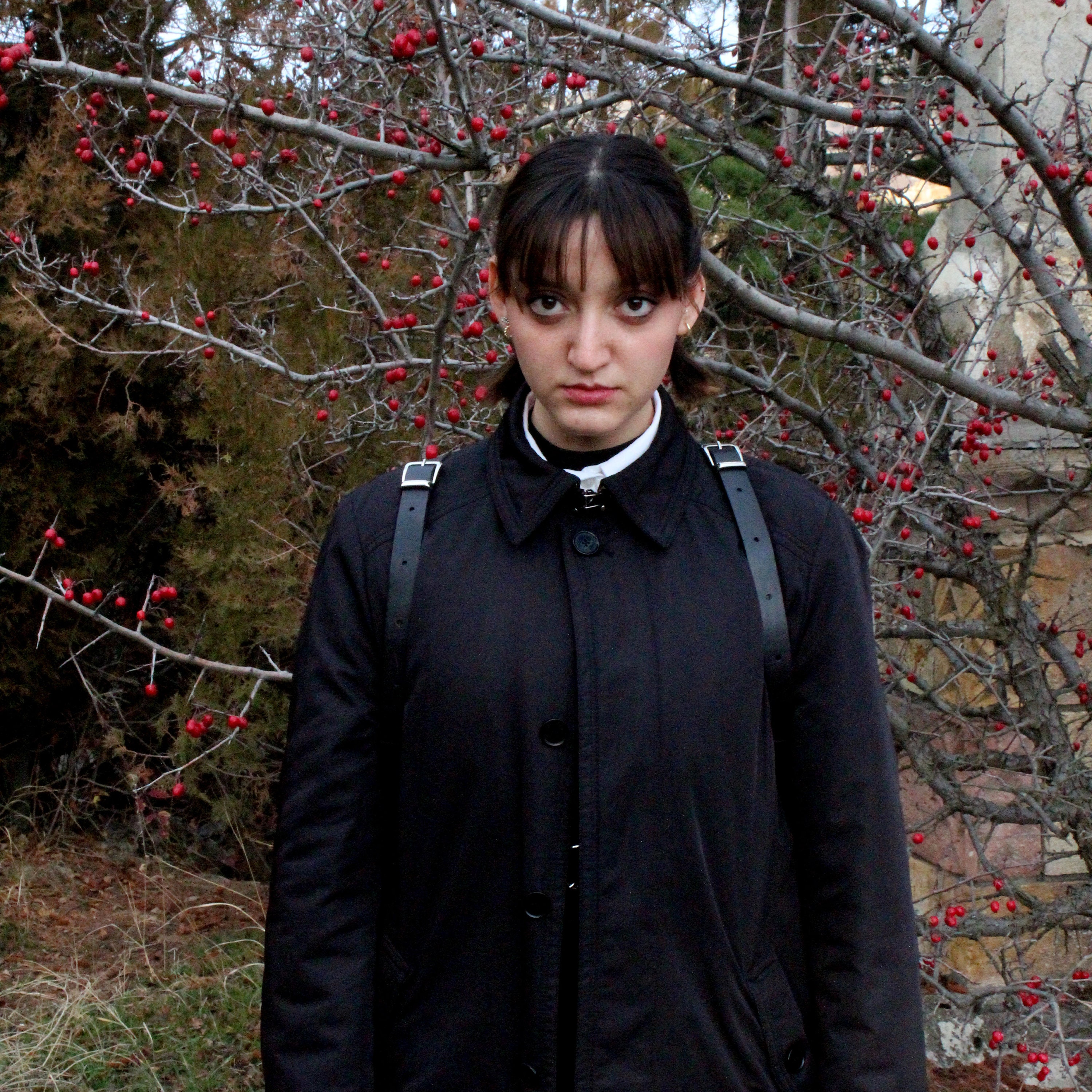 Wednesday Addams Inspired Handmade Black Leather Backpack / - Etsy