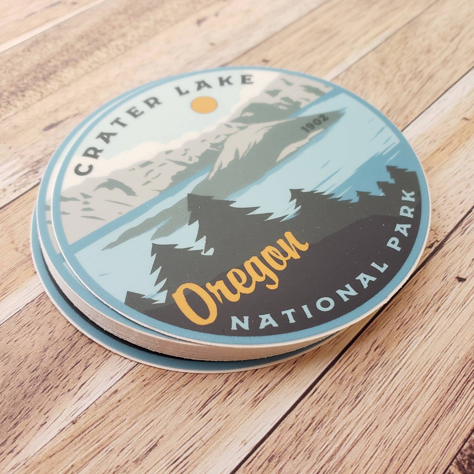 Crater Lake National Park Vinyl Stickers Free Shipping US - Etsy