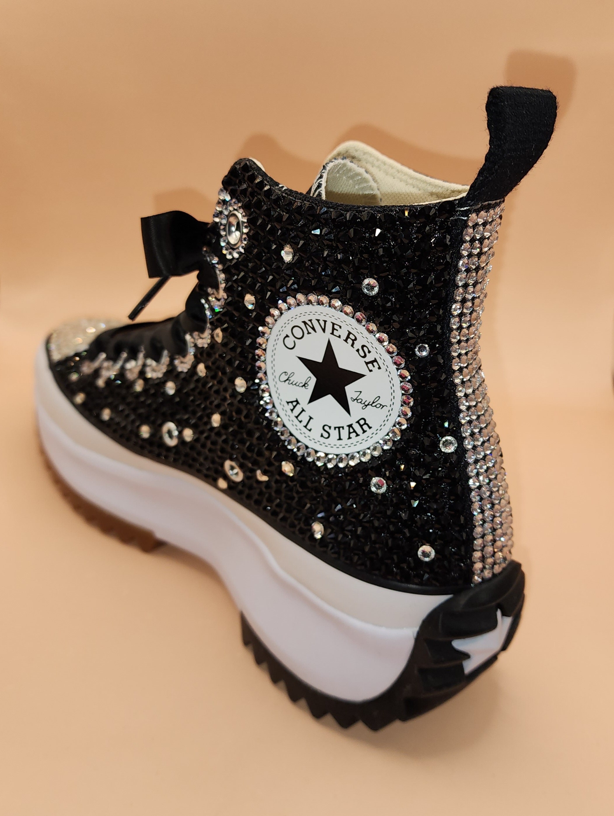 Bling Converse Platform Sneakers - Etsy