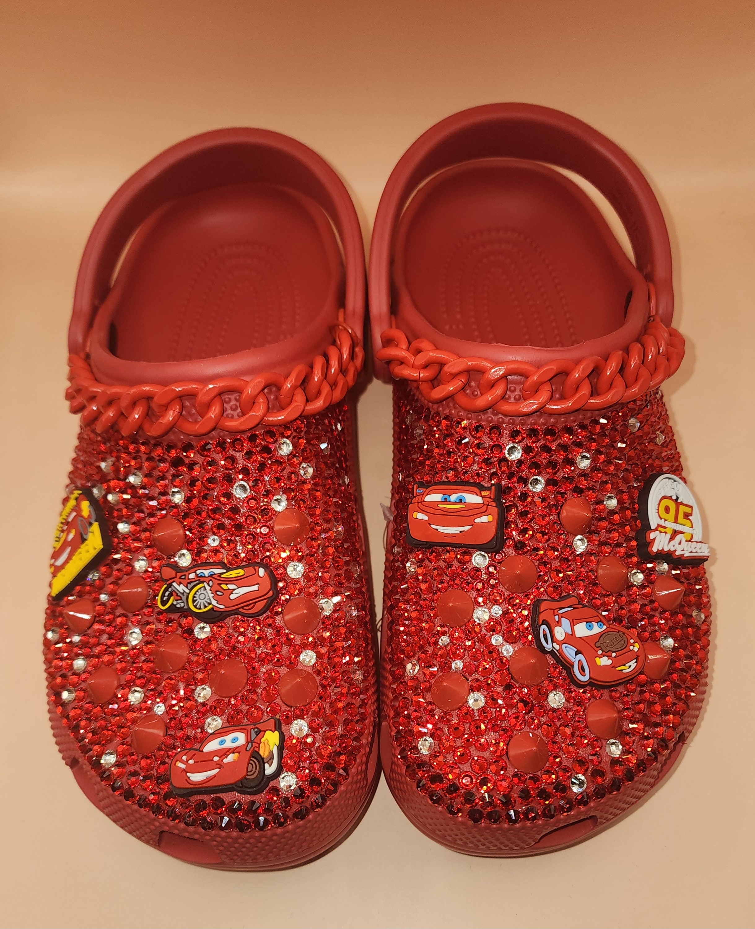 Lightning Mcqueen Kids Bling Crocs - Etsy