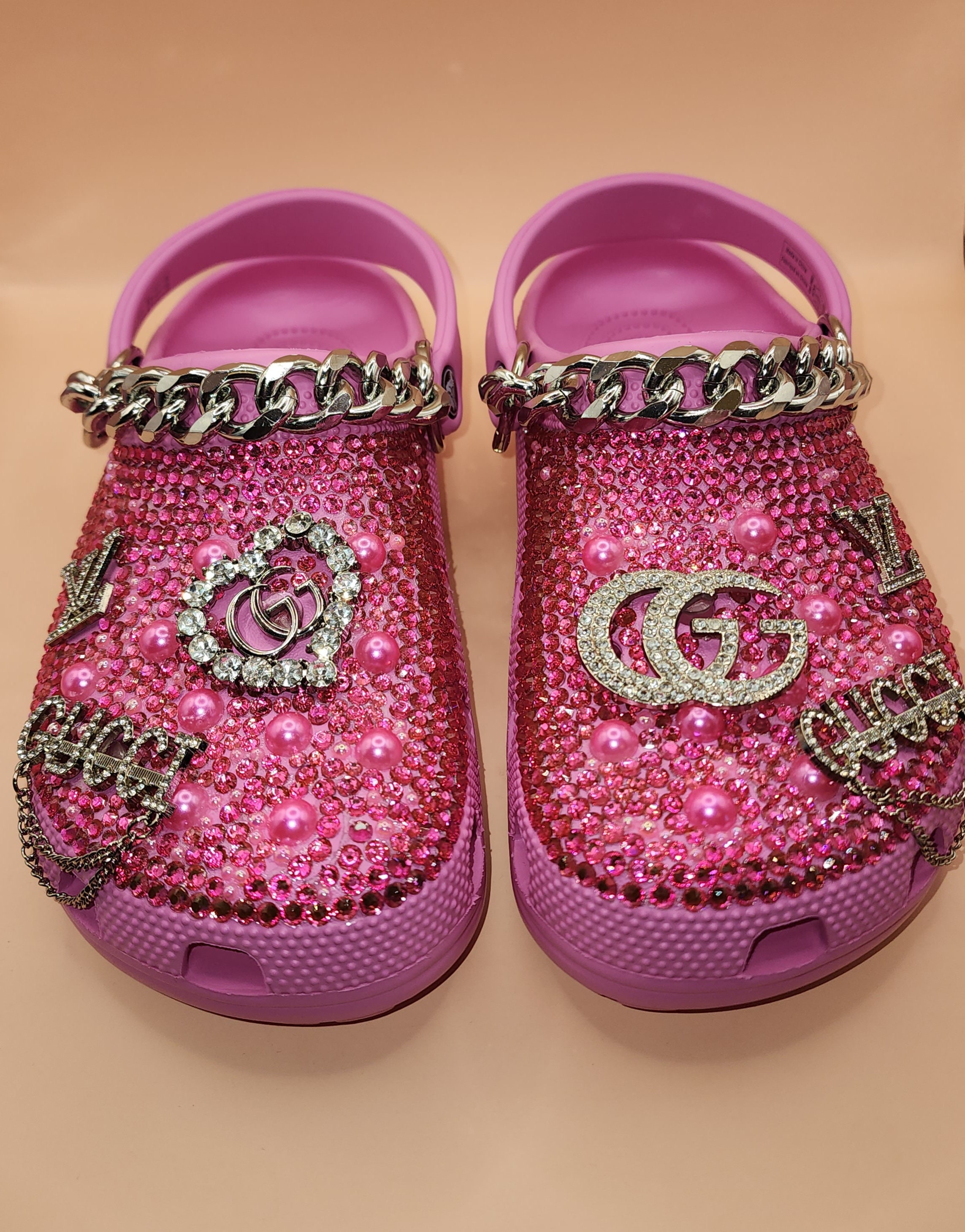 Designer Adult Bling Crocs - Etsy