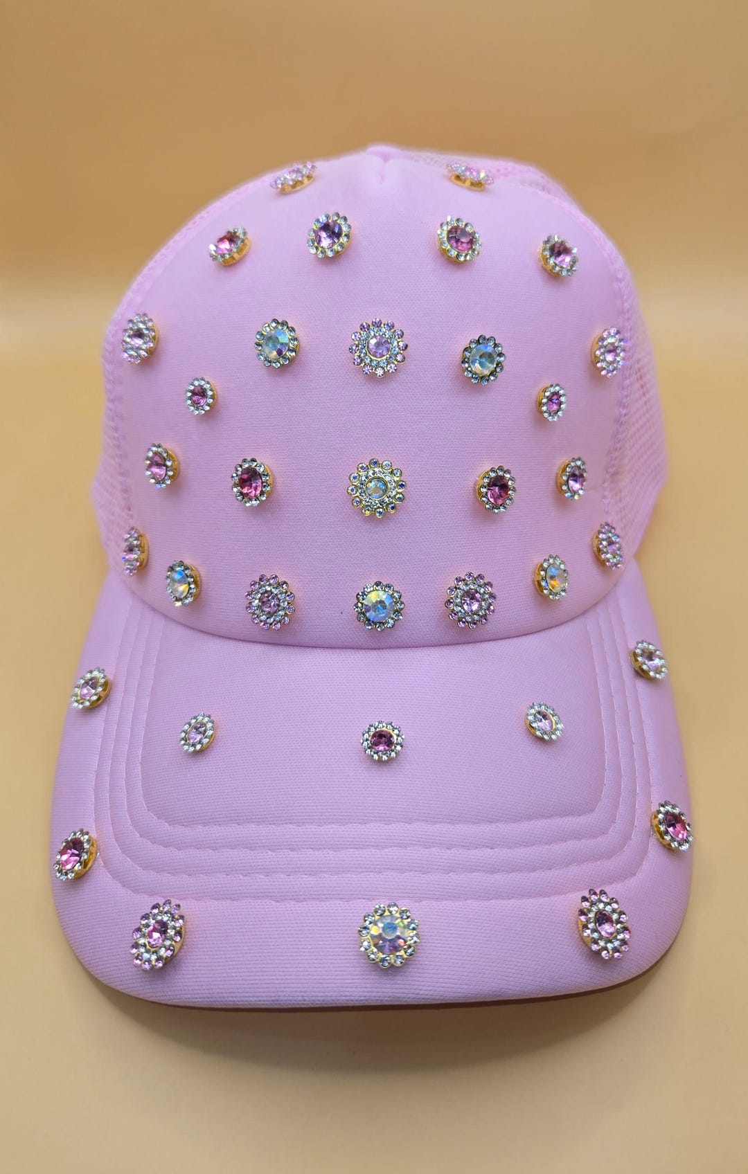 Light Pink Custom Bling Hat - Etsy
