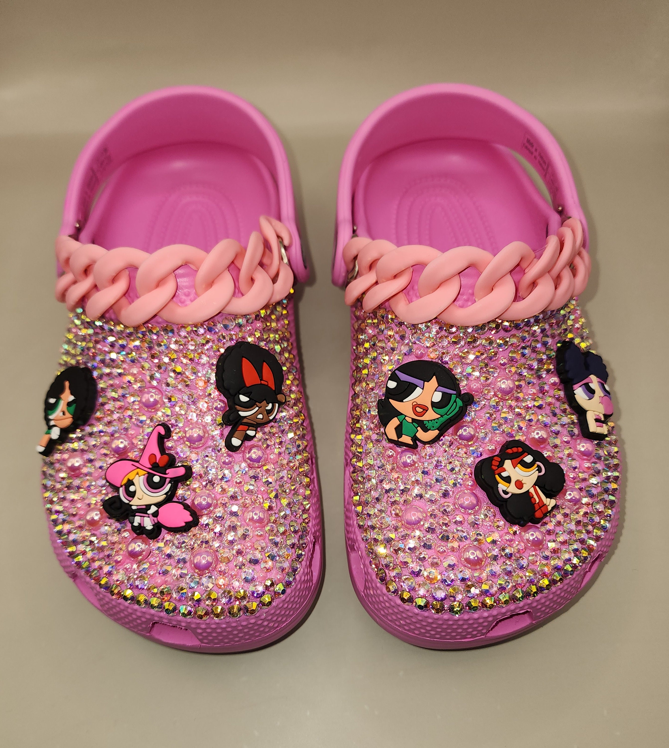 Power Puff Girls Kids Bling Crocs - Etsy