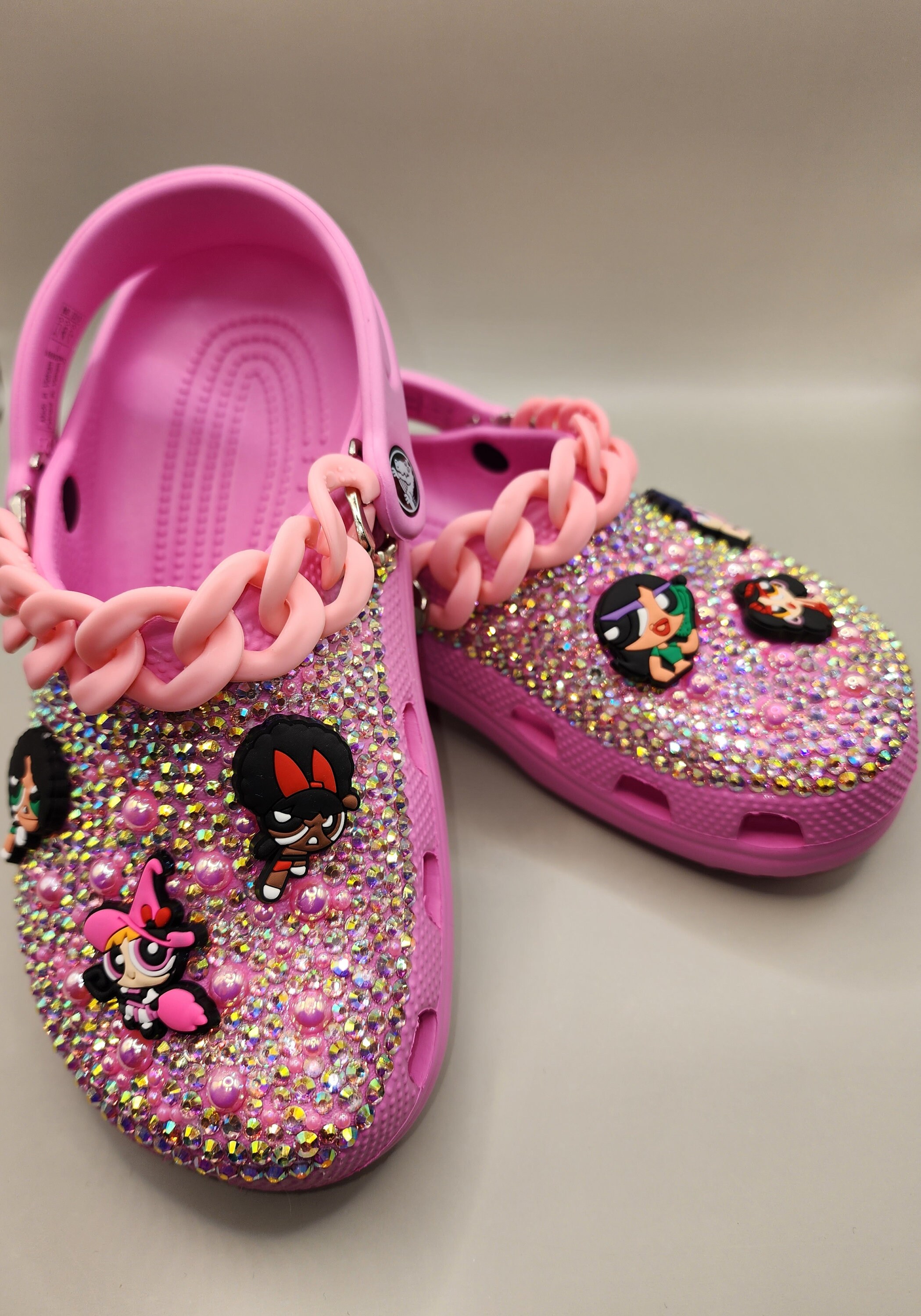 Power Puff Girls Kids Bling Crocs - Etsy