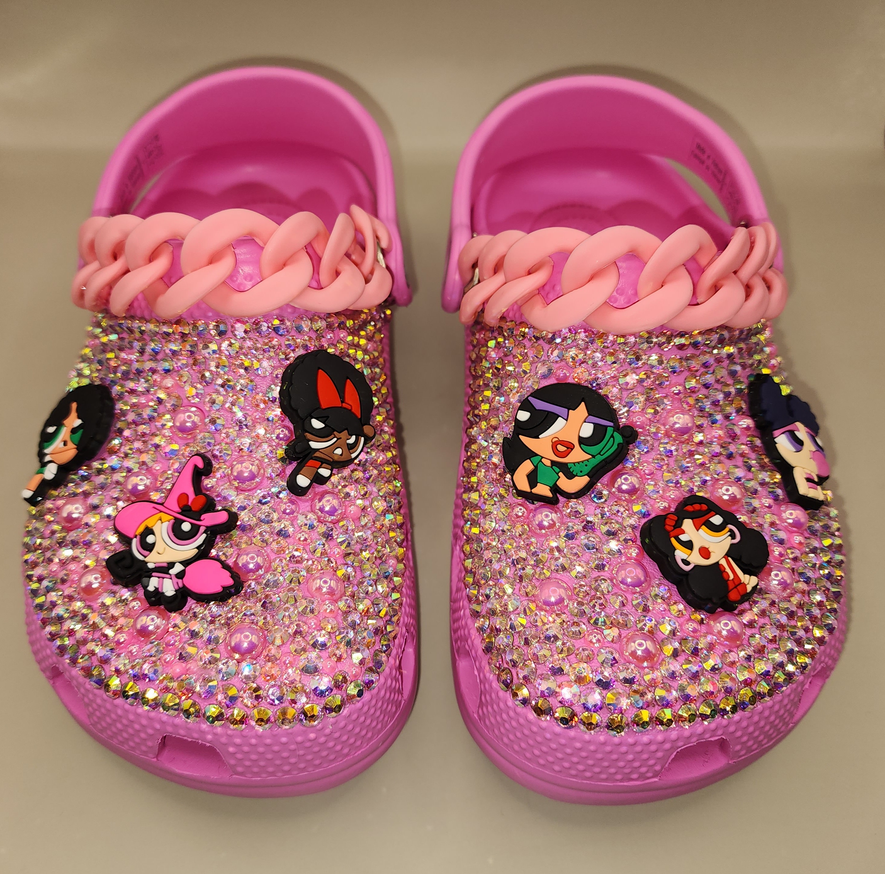 Power Puff Girls Kids Bling Crocs - Etsy