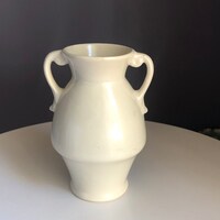Vintage Red Wing Pottery Vase: Matte White Rose Ceramic Decor - Etsy