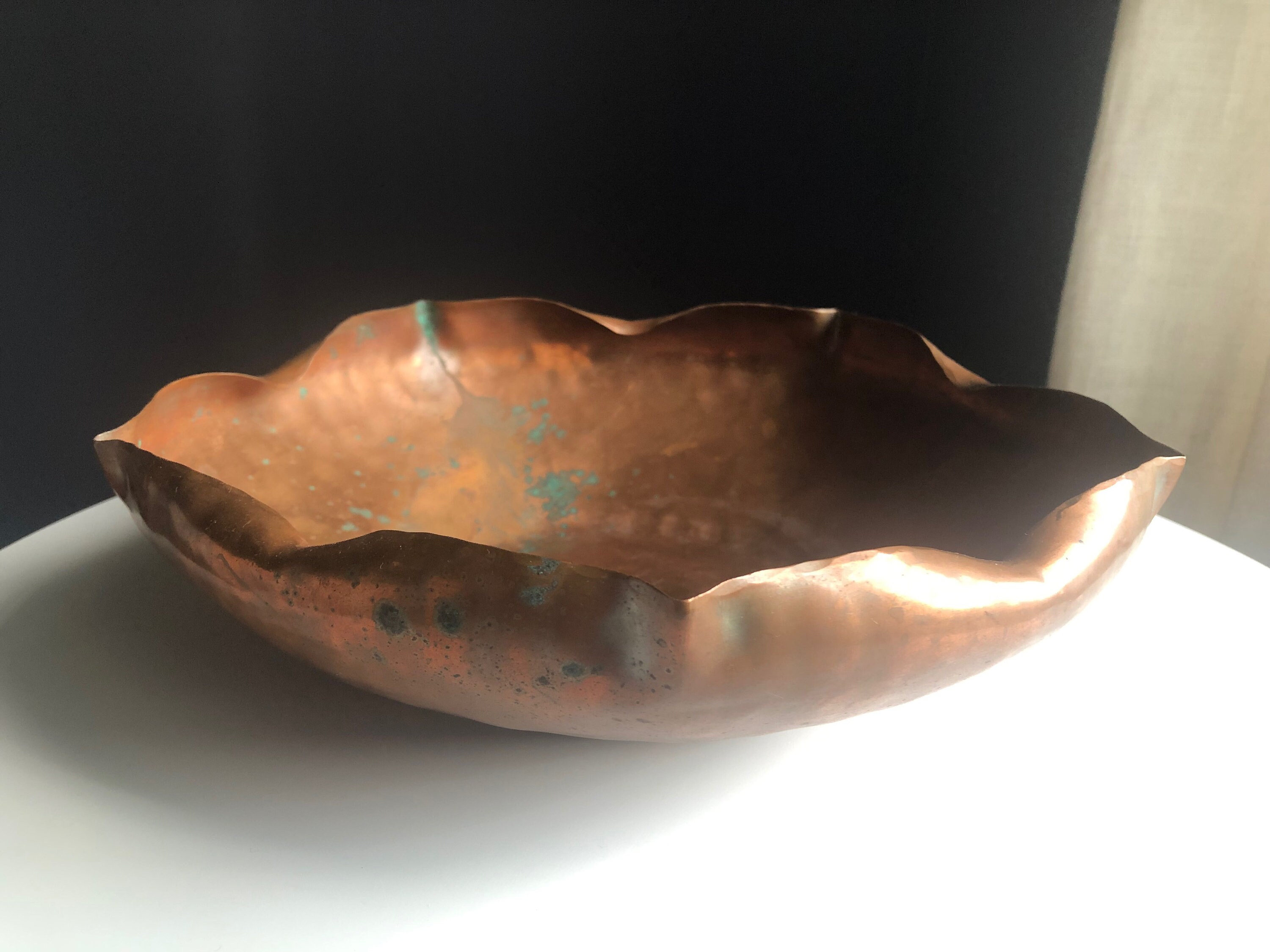 Antique Craftsman Studios Handmade Copper Bowl Laguna Beach Cali 892 - Etsy