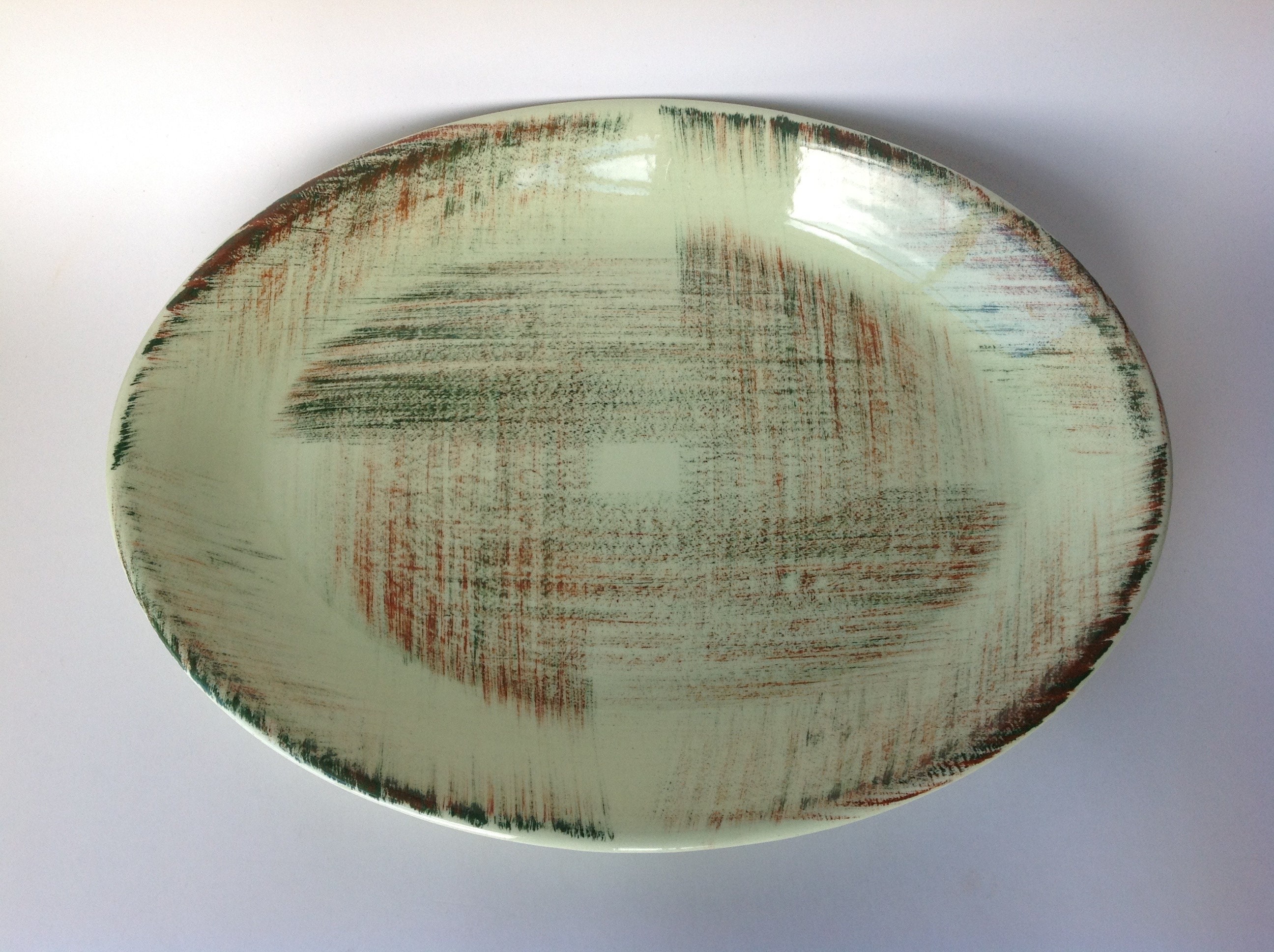 Vintage Vernonware Raffia Pattern Vernon Mills Serving Platter | Etsy