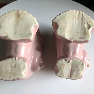 Vintage Pink Shell Nautilus Conch Planter Pair - Etsy