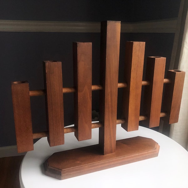 Wooden Menorah - Etsy