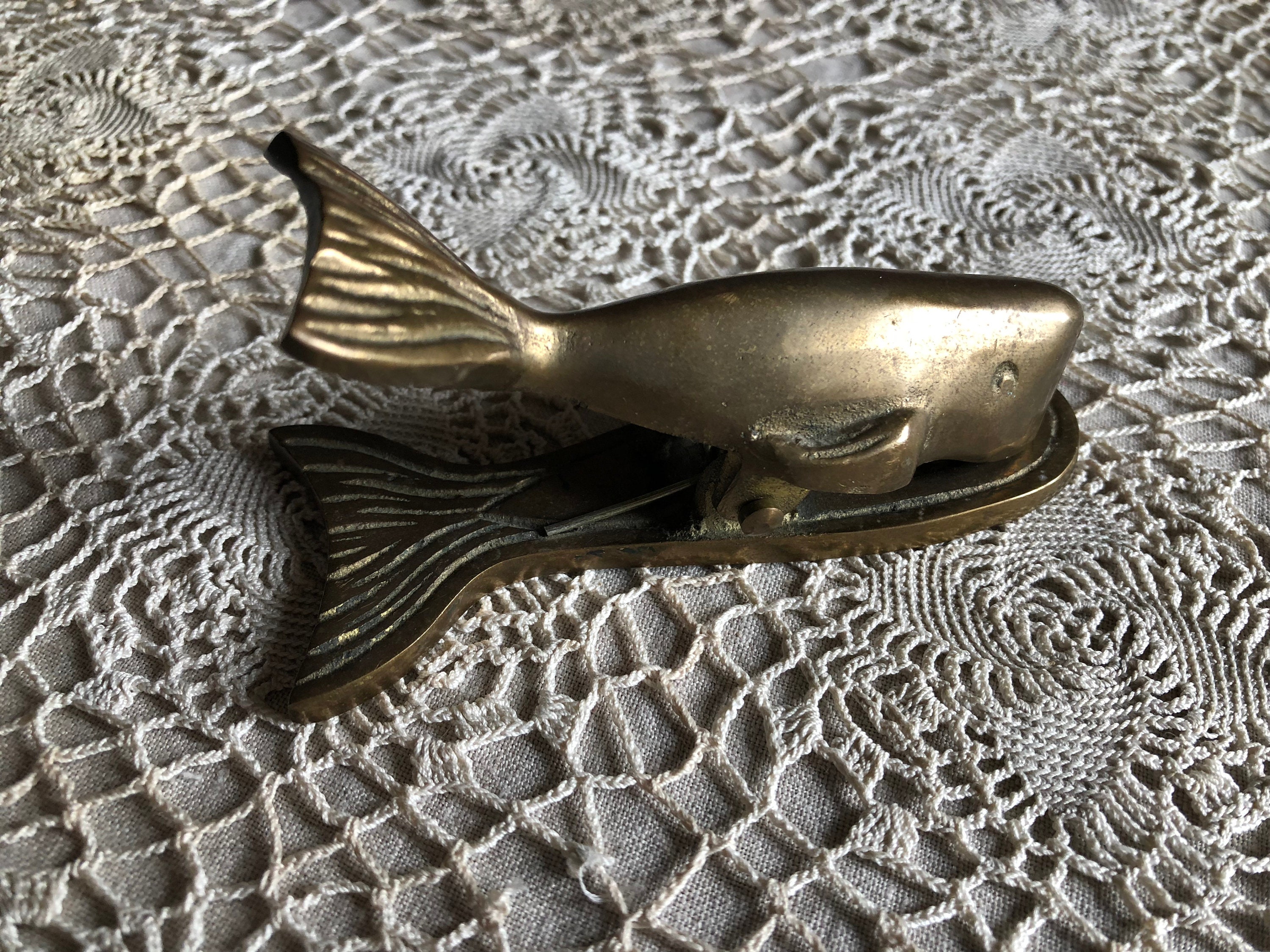 Office & Desk Storage Vintage Solid Brass Anchor and Rope Paper Clip ...