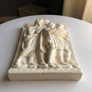 Vintage Italian Ceramic Tile Wall Hanging Choral Singers Della Robbia ...
