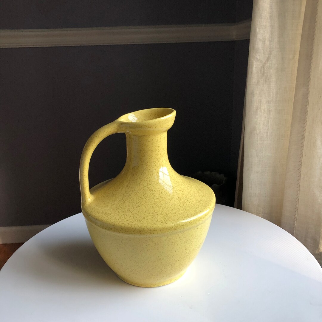 Vintage Pfaltzgraff Mustard Speck Pitcher - Etsy