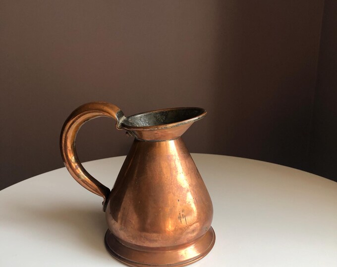 Antique English Copper 1/2 Pint Pitcher Jug Measure Stamped - Etsy