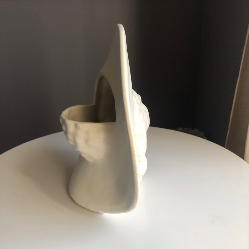 Vintage Haeger Lady Head Vase - Lady Vase With Wide Brimmed Hat Matte ...